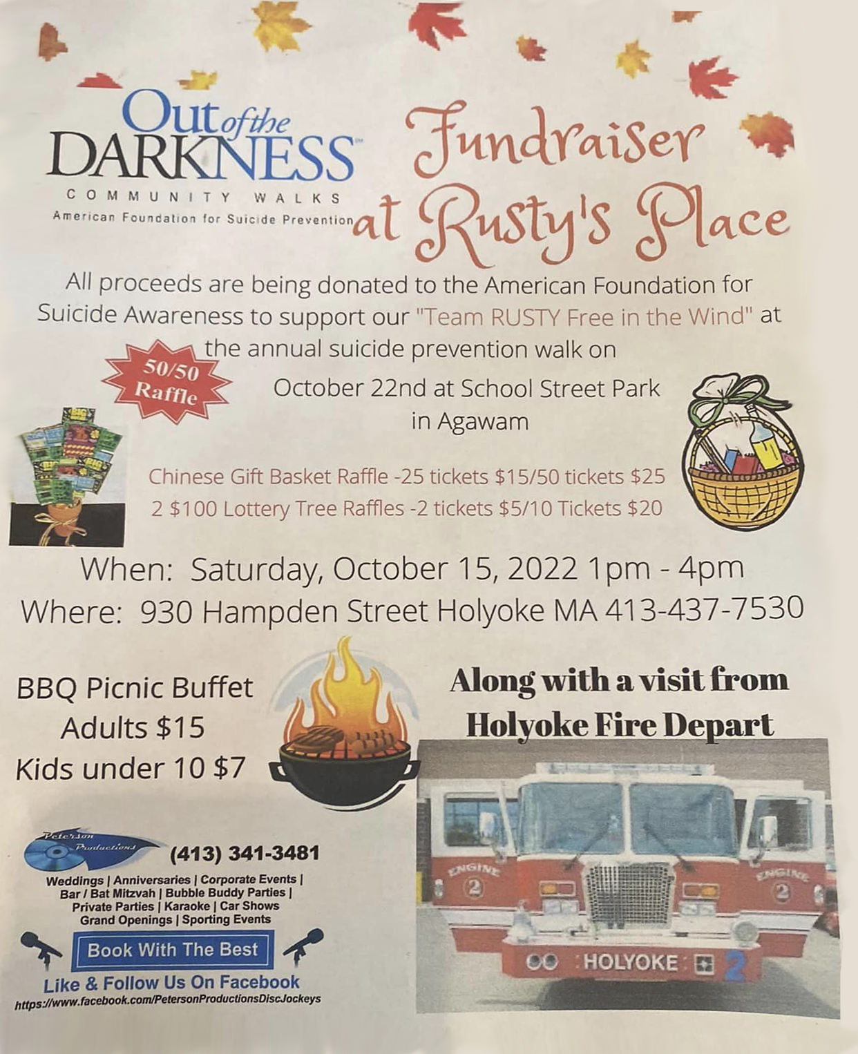 Out of Darkness Fundraiser at Rusty’s Place | ROCK 102 WAQY